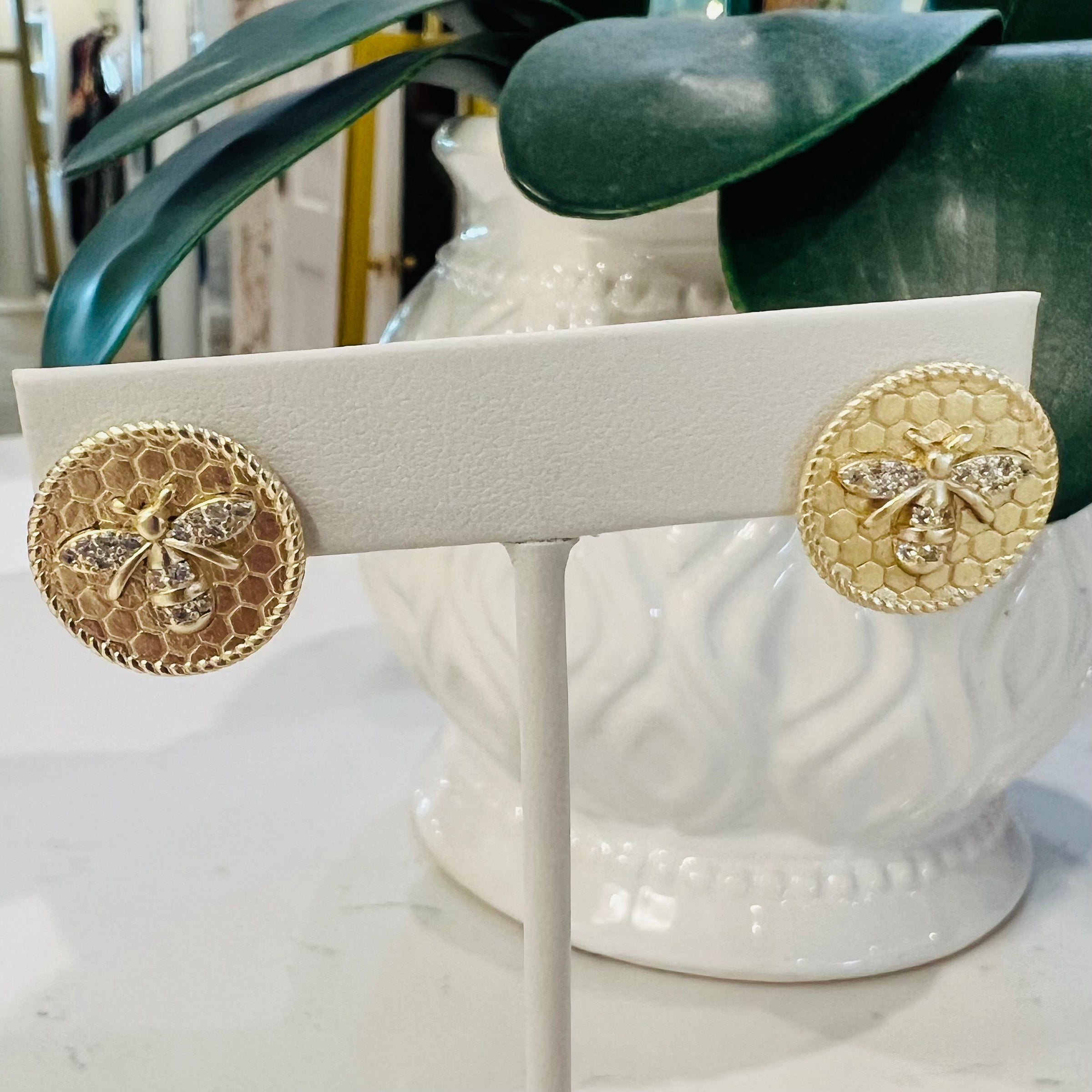 Buzz Bee Hive Stud Earrings – Just the Thing